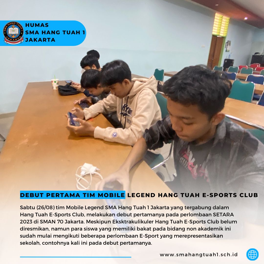Debut Pertama Tim Mobile Legend Hang Tuah E-Sports Club